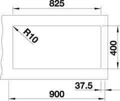 Køkkenvask BLANCO SUBLINE 480/320-U antracit UXI - vvs nr. 523584 - køb ...