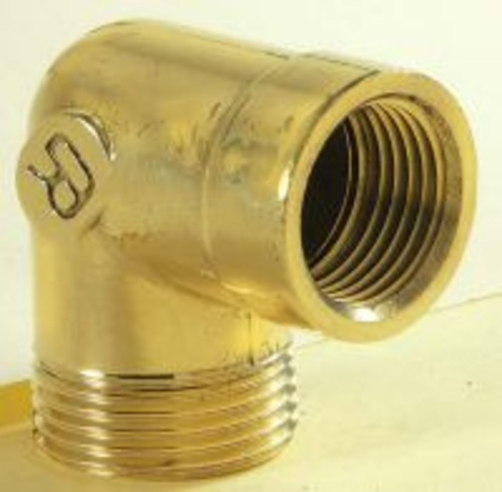 1/2 Vinkel 90° muffe/nippel forkromet Messing Afzinkningsfri - vvs nr. 048092504 - køb til 32,75 dkk