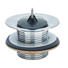 1.1/4' Bundventil til badekar med prop, krom - vvs nr. 747201010 - køb ...