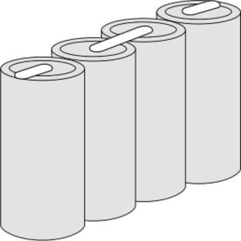 Batteripakke 4HT60D 4,8V 4000 mAh, med ledning, stakit - vvs nr ...