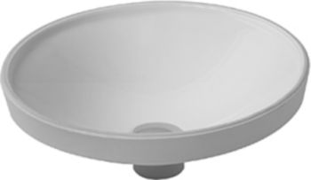 Duravit Architec vask til underlimning 42 cm uden hanehul med overløb ...