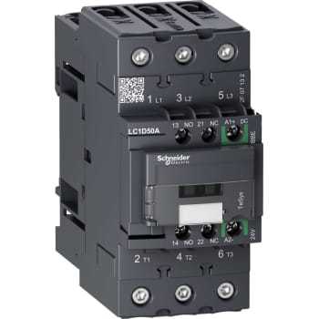 Schneider Electric Kontaktor Tesys D LC1D50ABBE 50A 3P 24V DC PLC 500mA ...