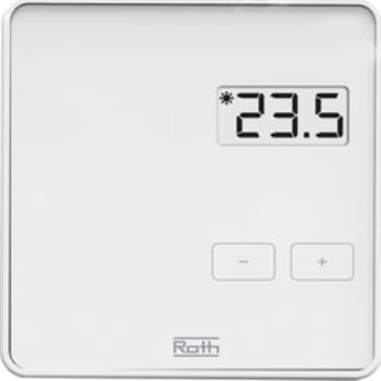 Roth Project rumtermostat, display, hvid - vvs nr. 466397100 - køb til ...